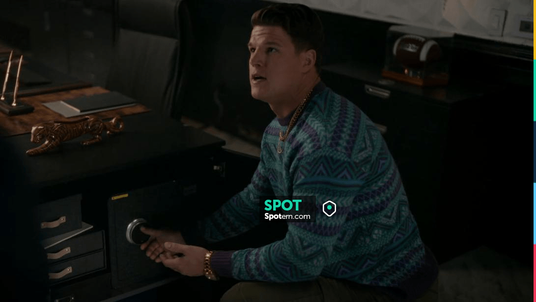 Zara Geometric Sweater worn by Chris Conlan (Ben VanderMey) as seen in ...