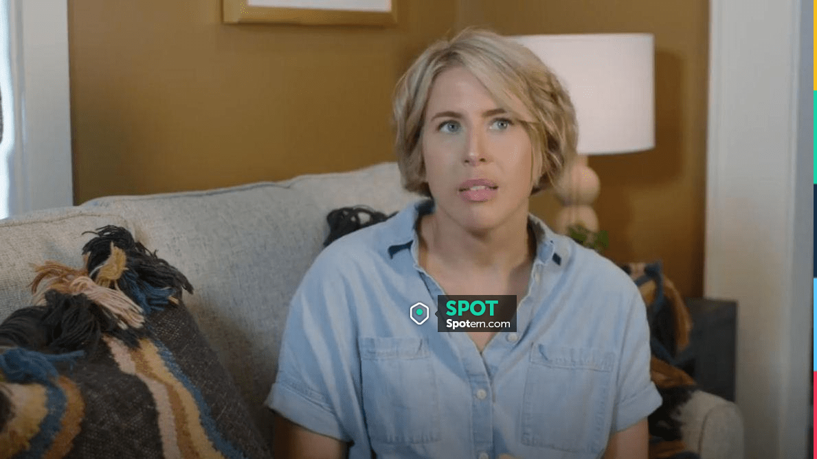 Karen Kane Tie-Front Shirt worn by Erin Napier as seen in Home Town ...