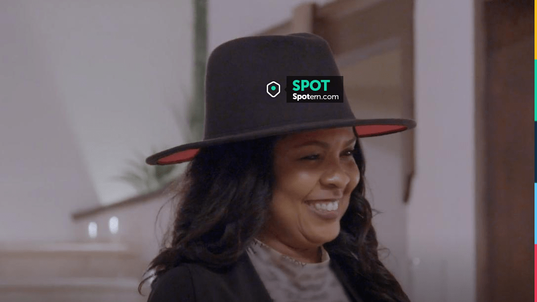 Extree Wide Brim Wool Felt Fedora Hat worn by April Marie Watson as ...