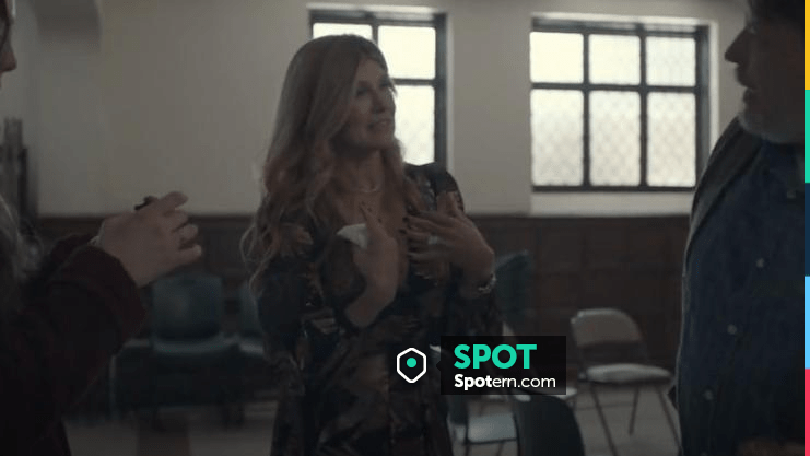 Fendi Mar­bled Mi­di Crêpe Dress worn by Dee Dee (Connie Britton) as ...