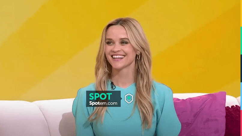 Victoria Beckham Mixed-Media Cap-Sleeve Dress worn by Reese Witherspoon ...