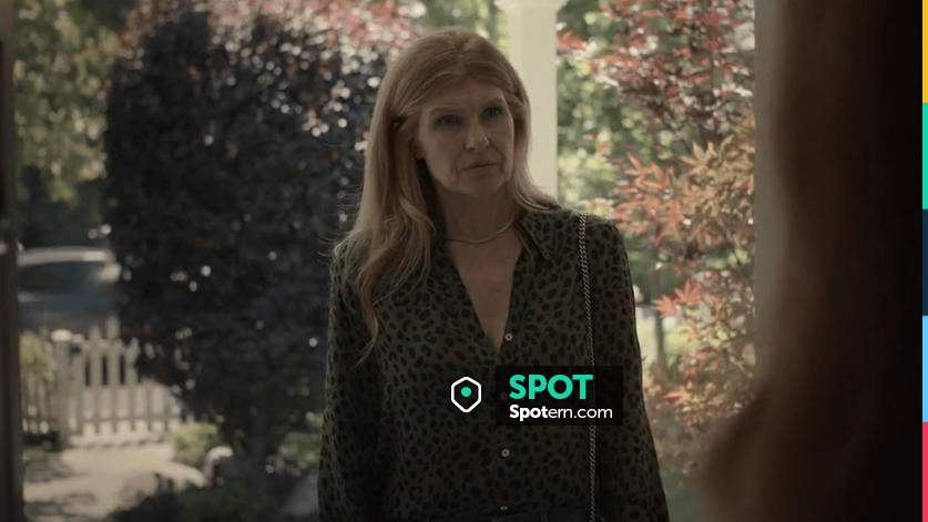 Zara Animal Printed Silk Shirt worn by Dee Dee (Connie Britton) as seen ...