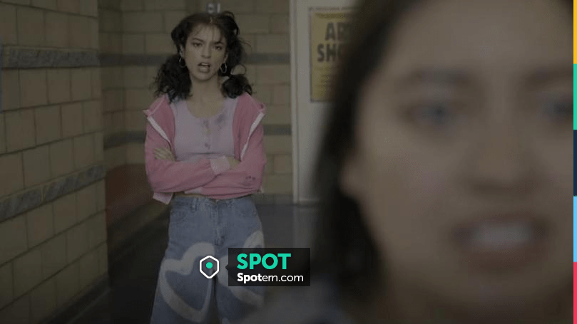 Shein High Waist Heart Print Wide Leg Jeans worn by Ines Salazar ...