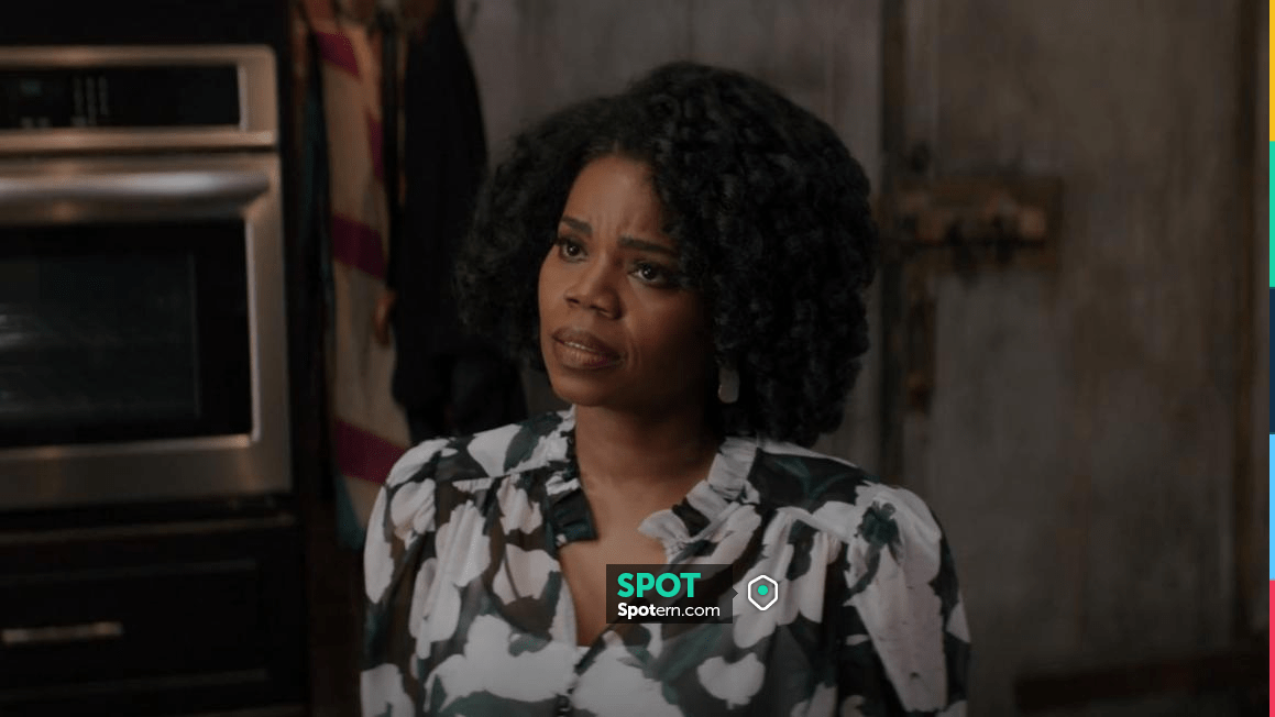 The Kooples Printed Blouse worn by Amara Patterson (Kelly Jenrette) as ...