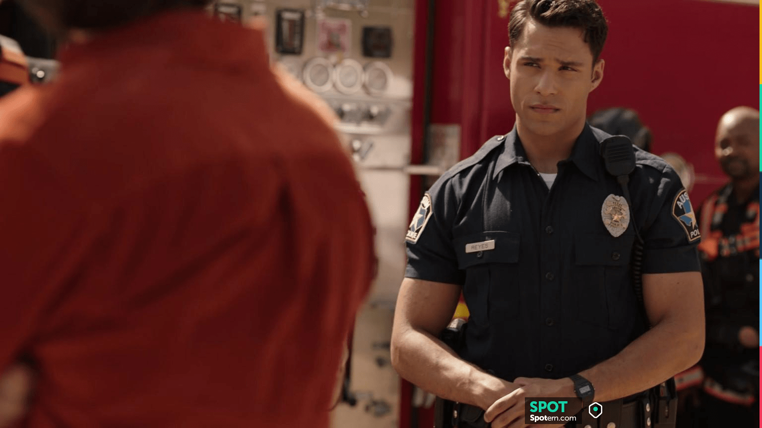 Casio digital watch worn by Carlos Reyes (Rafael L. Silva) as seen in 9-1-1: Lone Star TV series ...