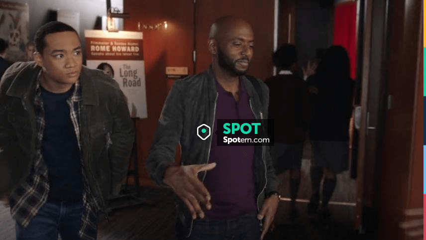 Allsaints Kem­ble Suede Jack­et worn by Rome Howard (Romany Malco) as seen in A Million Little ...