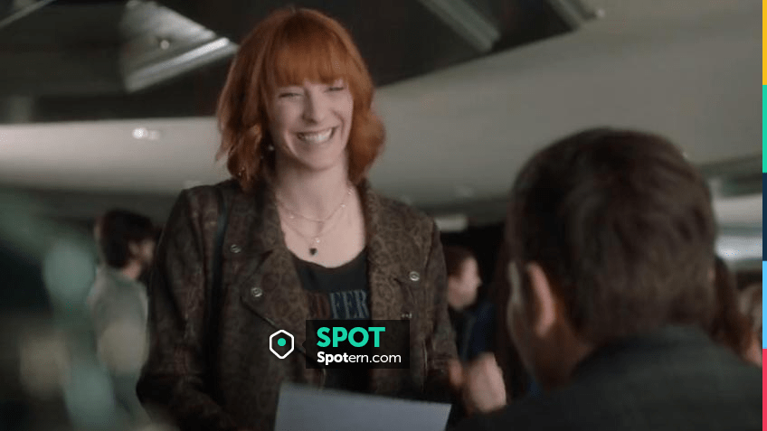 Anthropologie Marrakech Marni Leopard Moto Jacket Brown worn by Jane ...