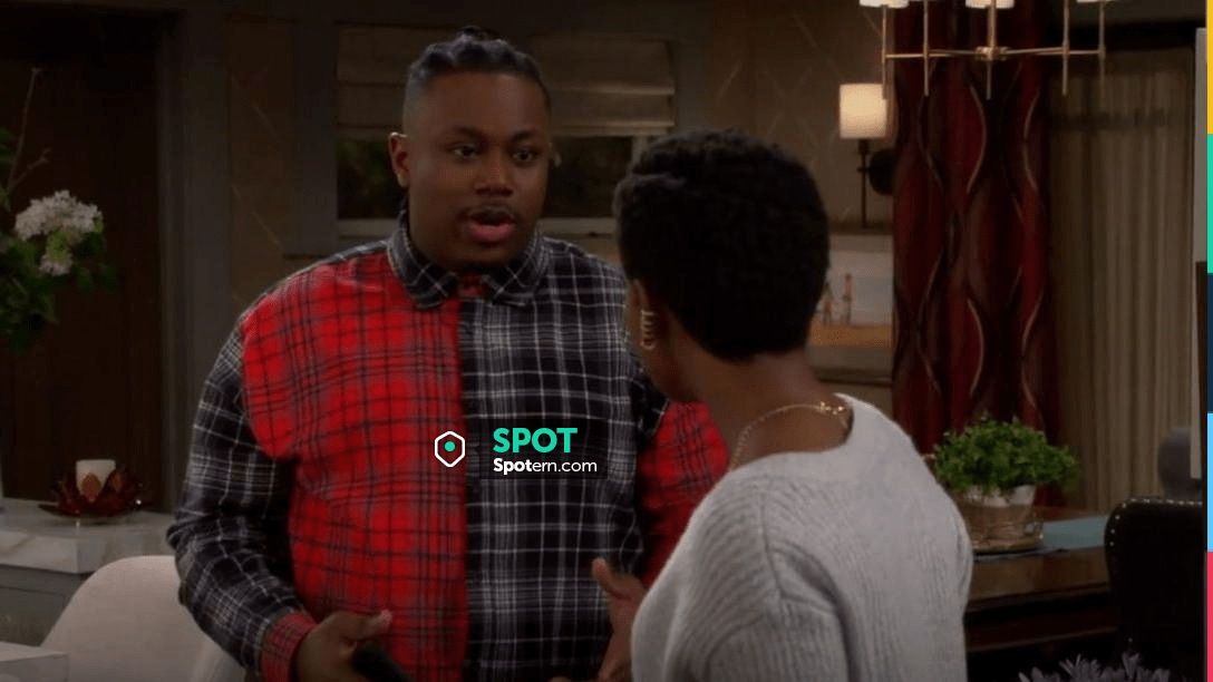 Forever 21 Plaid Button-Front Shirt worn by Marty Butler (Marcel Spears ...