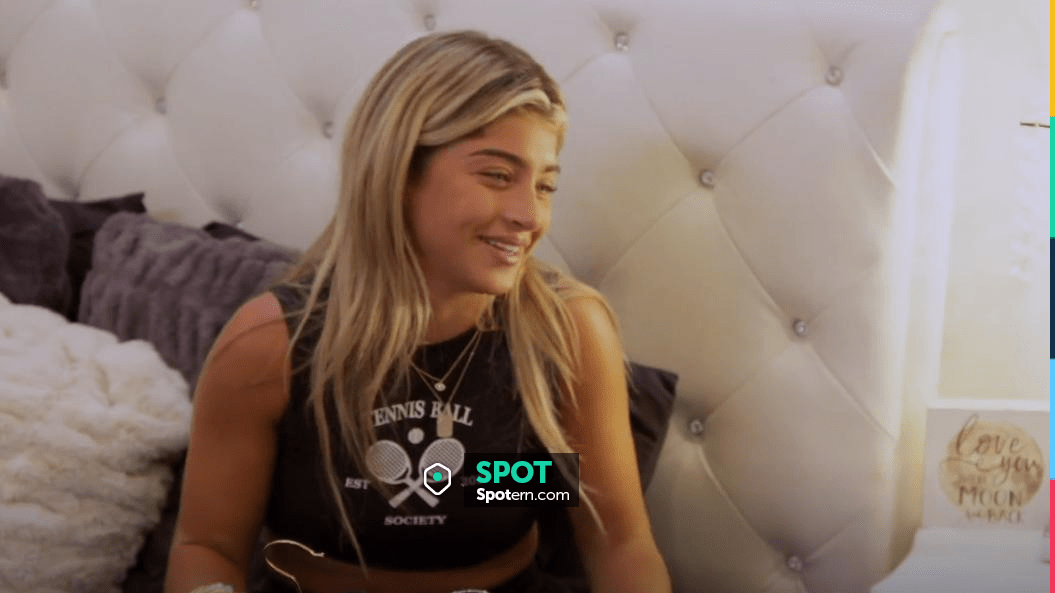White Fox Boutique Golden Girl Crop Charcoal Worn By Gia Giudice As