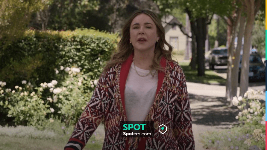 Mother Belted Short Cardigan worn by Liz (Christa Miller) as seen in ...