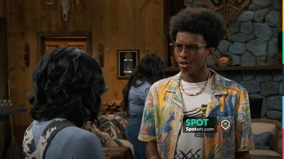 Zara Multicolor Sketch Shirt worn by Noah Lambert (Israel Johnson) as ...