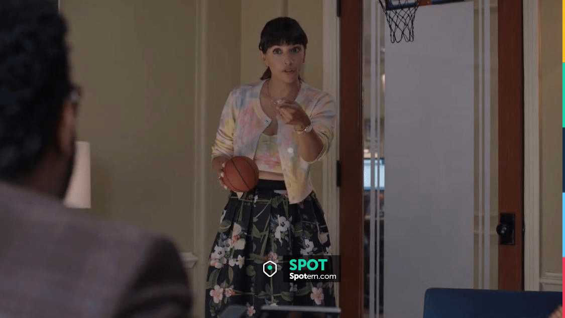 Ted Baker Emmalin Jupe treillée secrète portée par Sam (Hannah Simone ...