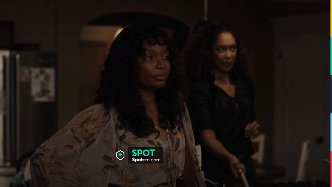 Ted Baker Harpier Blouse worn by Grace Ryder (Sierra McClain) as seen ...