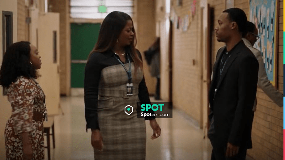 Zara Plaid Dress worn by Ava Coleman (Janelle James) as seen in Abbott ...