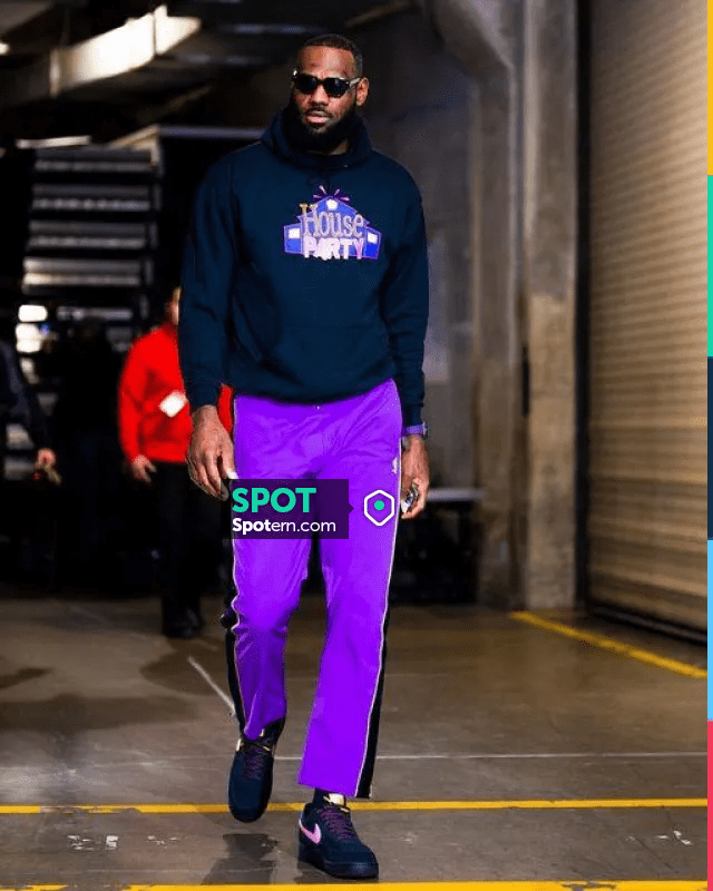 The purple jogging pants worn by LeBron James on @kingjames's Instagram ...