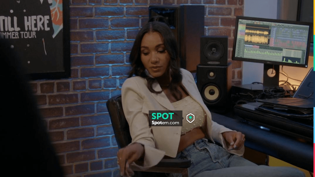 Sara Cristina Mare Beaded Crop Top worn by Layla Keating (Greta ...