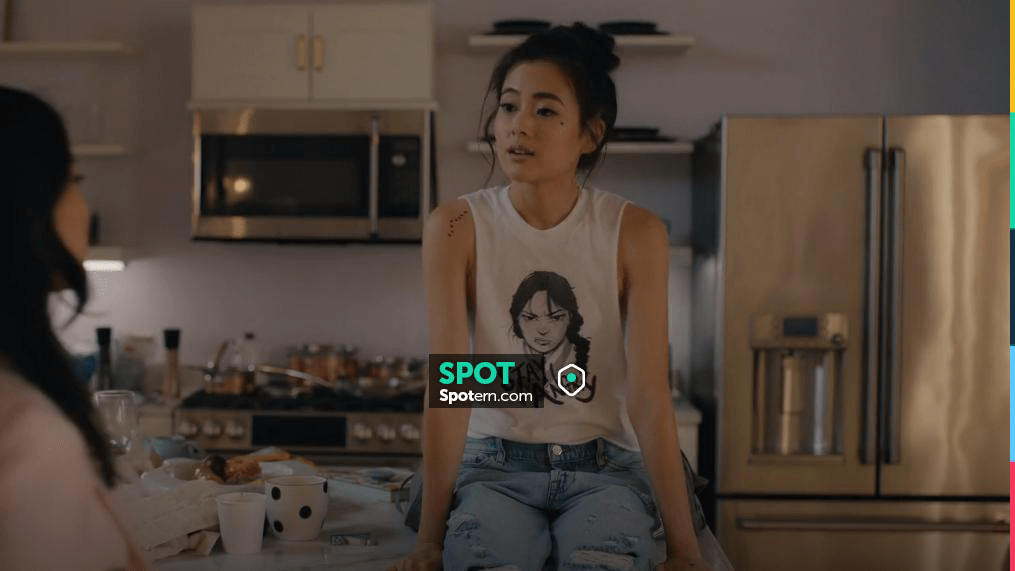 Angry Asian Man Stay Angry Tee worn by Lina Yun (Lena Ahn) as seen in ...