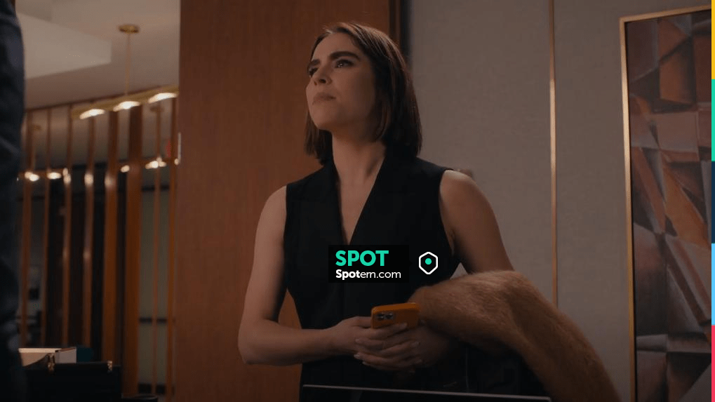 Fendi Plunging-Neck Cady Midi Dress worn by Rachel Friedman (Alexandra ...