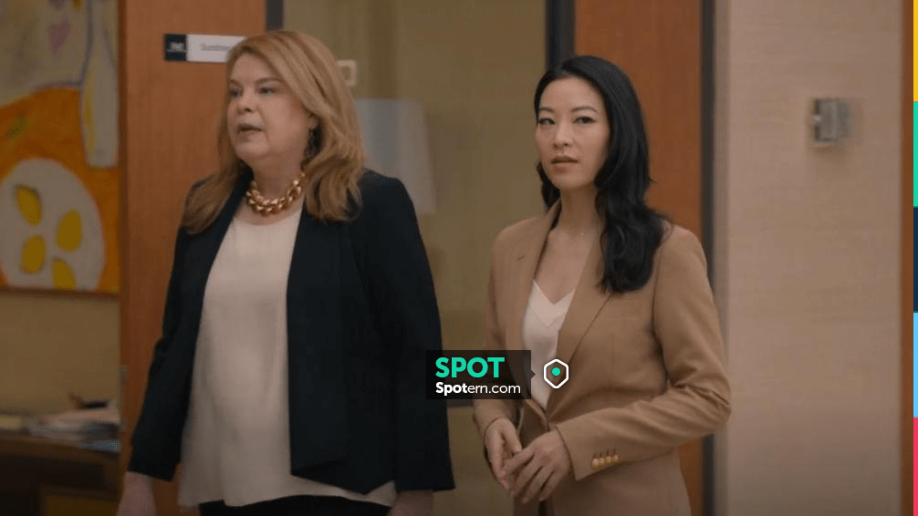 Cuyana Silk Cami worn by Ingrid Yun (Arden Cho) as seen in Partner ...