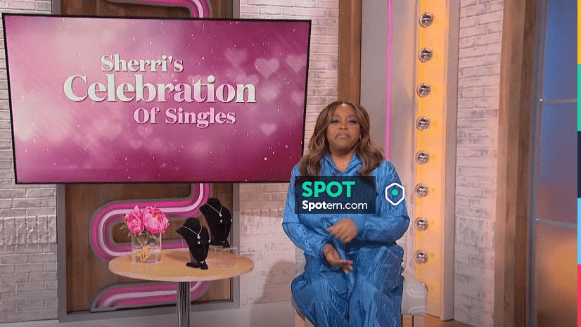 Izayla Signature Tie Front Jumpsuit worn by Sherri Shepherd as seen in ...