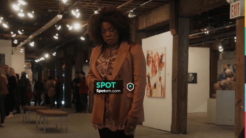 Brunello Cucinelli Double Breasted Silk Blazer worn by Viola 'Vi ...