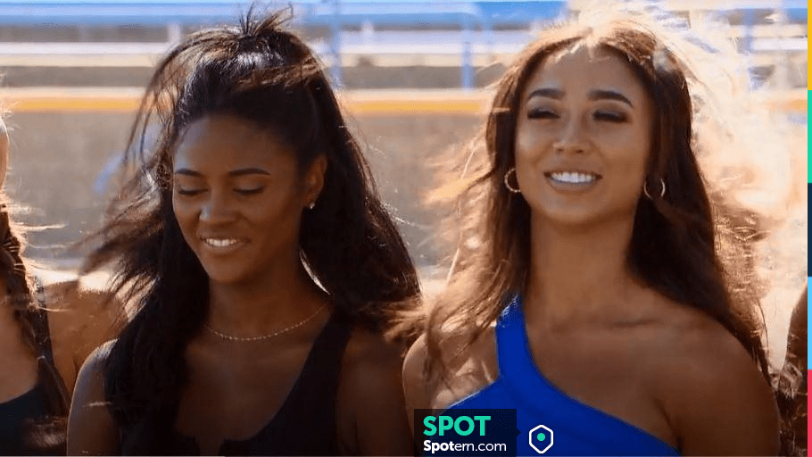 OQQ Work­out Out­fits for Women 2 Pieces One Shoulder Tops worn by ...