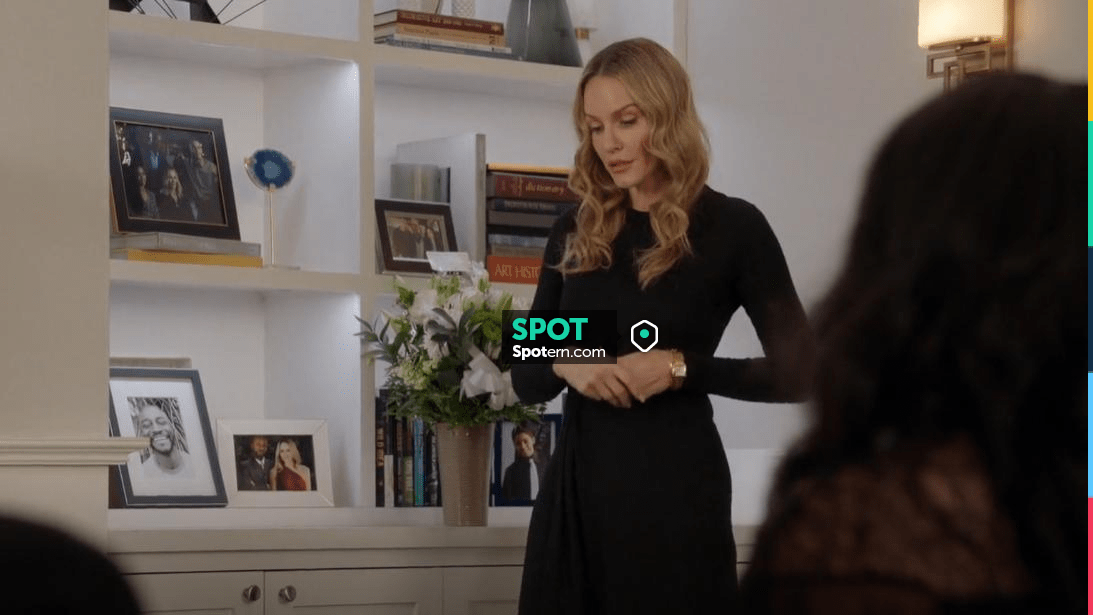 Vince Side Twist Long Sleeve Dress worn by Laura Fine-Baker (Monet ...