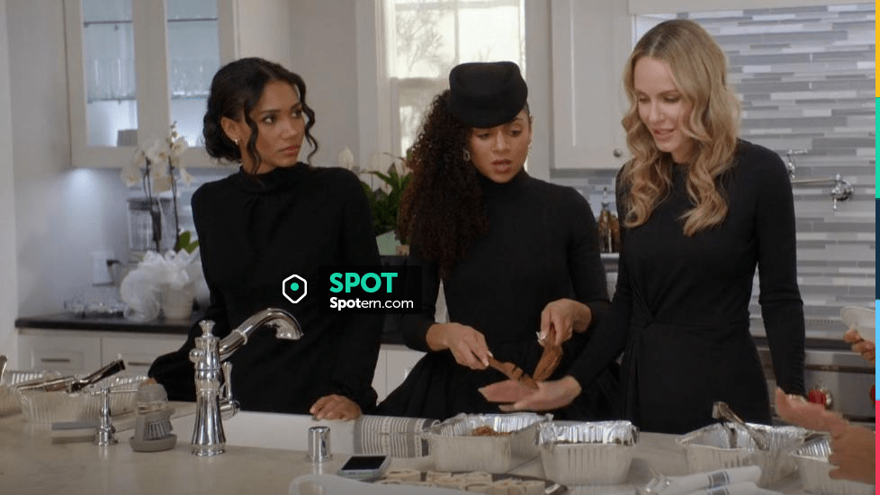 Saint Laurent Cowl Back Dress worn by Layla Keating (Greta Onieogou) as ...