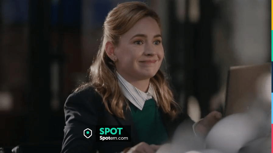 Theory Stretch-crepe Blaz­er worn by Laura Stensen (Britt Robertson) as ...