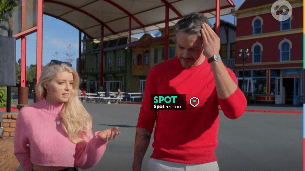 Tommy Hilfiger Crewneck Sweater worn by Thomas Doherty as seen in The ...