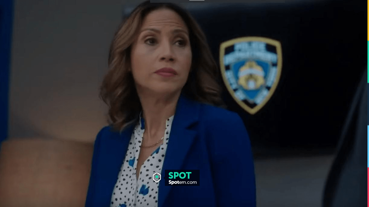 Boss Reg­u­lar-fit Blouse worn by Detective Crystal Morales (Elizabeth ...