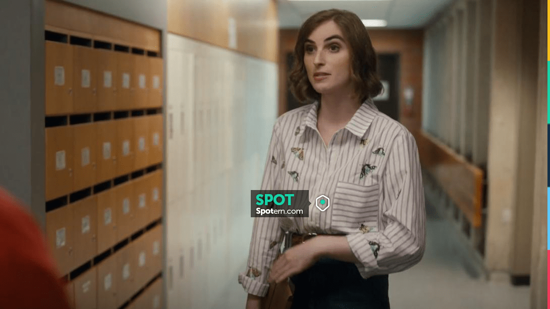 Maeve Embroidered Slim Buttondown worn by Tuesday (Abigail Winter) as ...