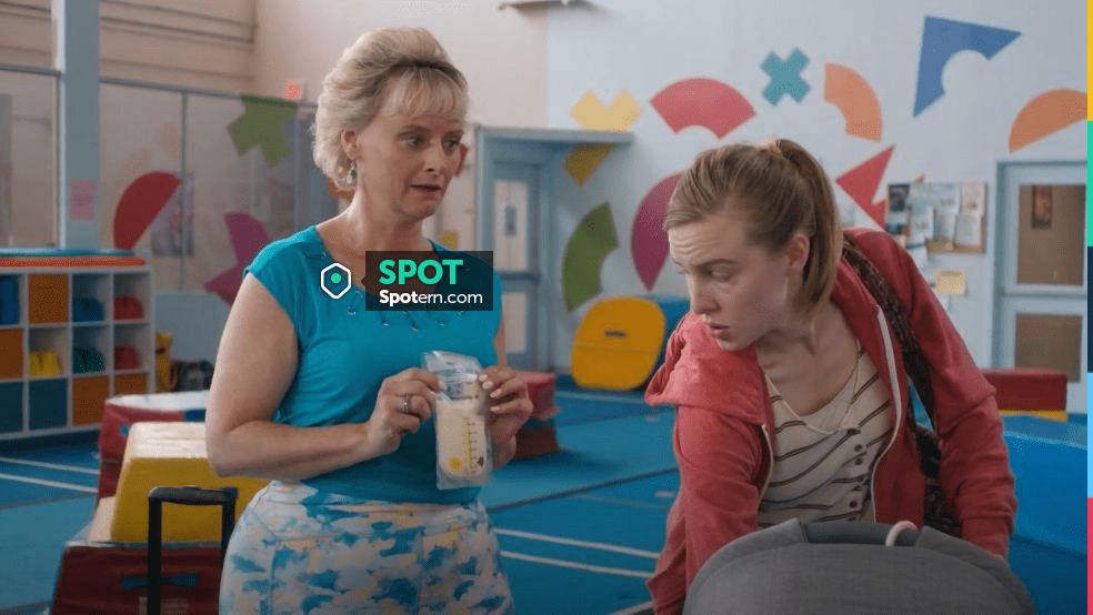 INC International Concepts Lace Up Grommet Top worn by Val Szalinsky ...