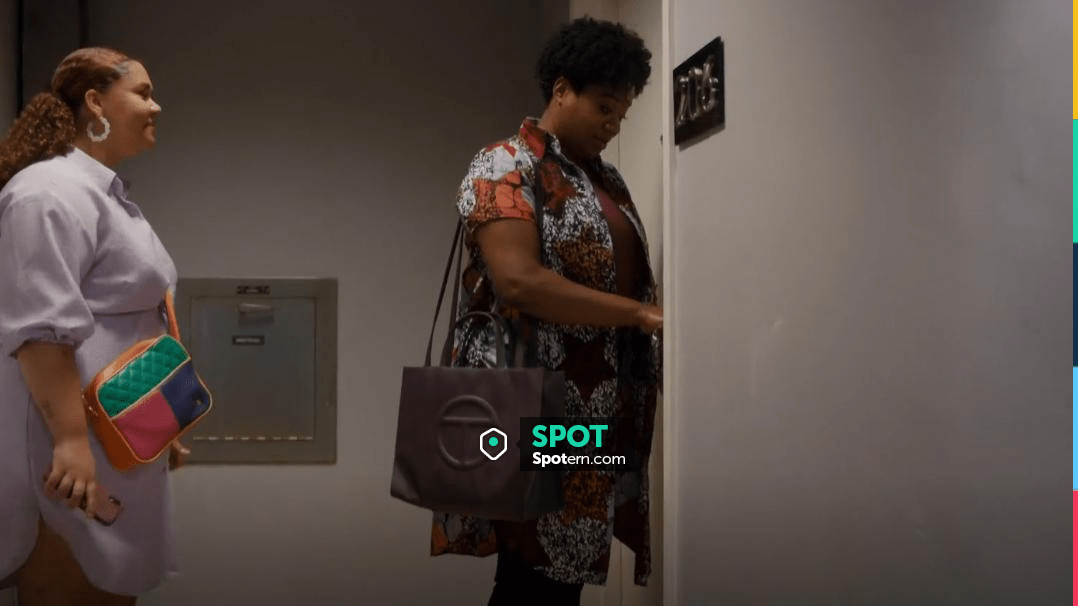 Telfar Medium Black Shopping Bag worn by Det. Kelly Duff (Adrienne C ...