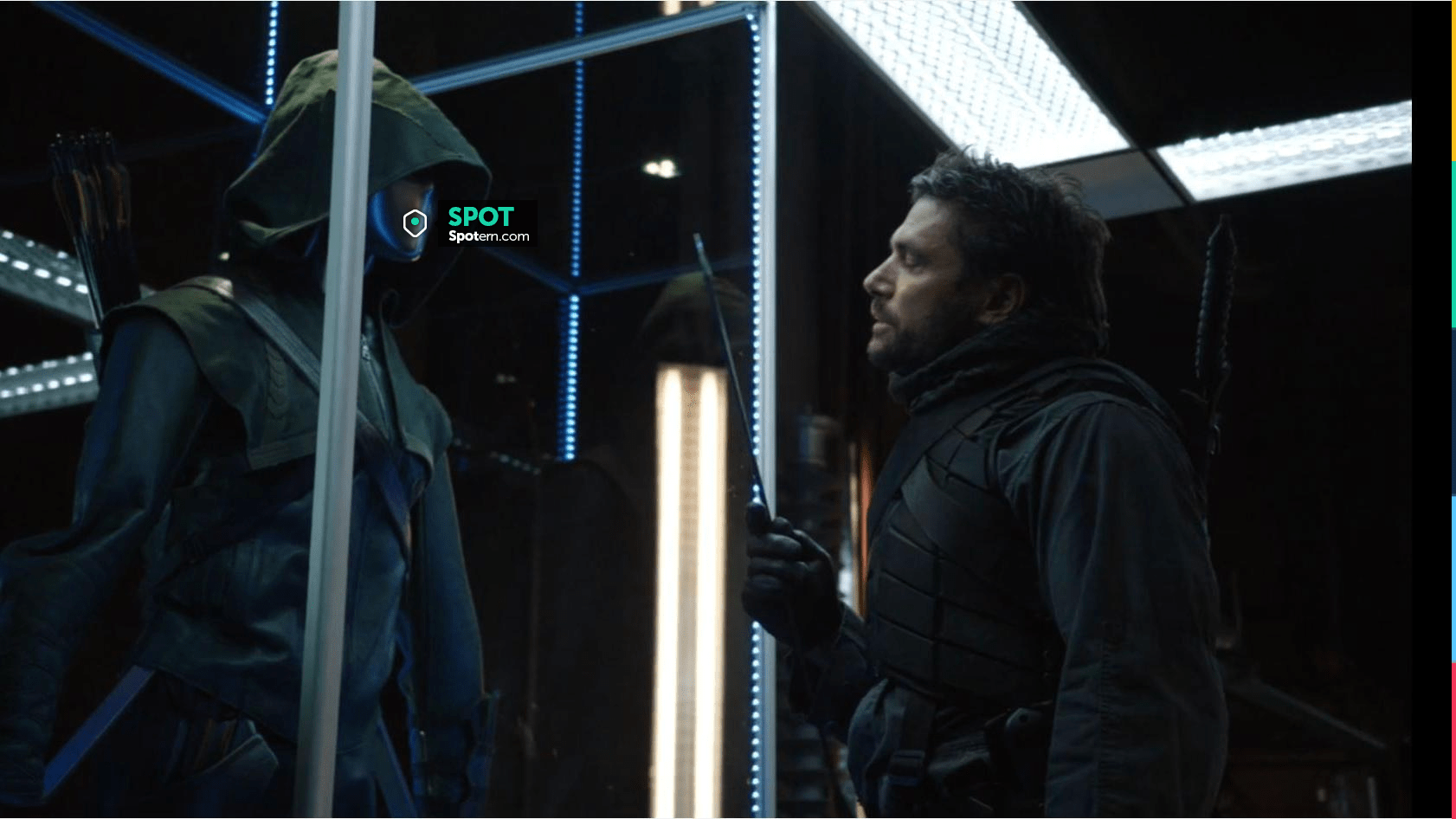 Manikin for Arrow costume used by Oliver Queen (Stephen Amell) in Arrow ...
