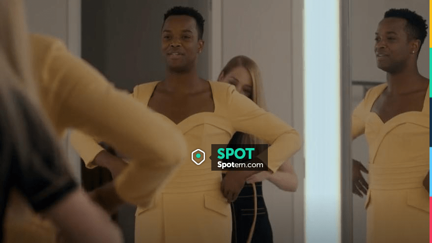 Lavish Alice Yellow Mini Blazer Dress In Beige worn by Kevin Milstead ...