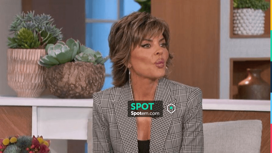 L'Agence Chamberlain Two-Tone Single-Breasted Blazer worn by Lisa Rinna ...