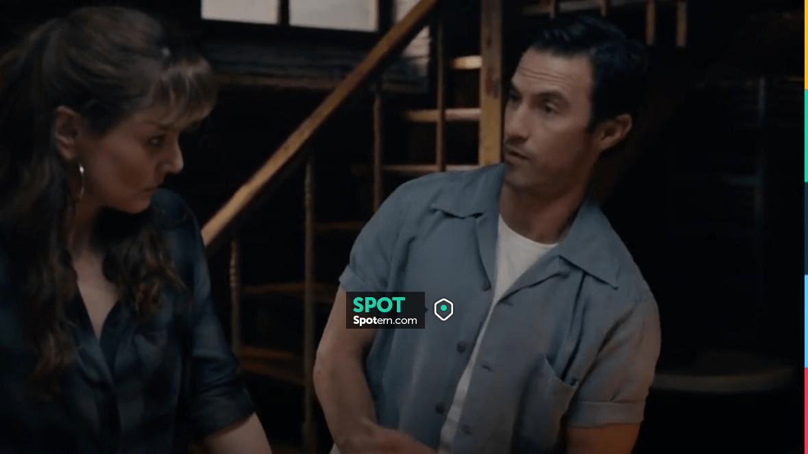 Paige Hillman Short Sleeve Button Up Camp Shirt worn by Charlie ...