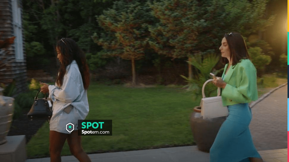 Recreational Habits Striped Cot­ton Shorts worn by Gabby Prescod as ...