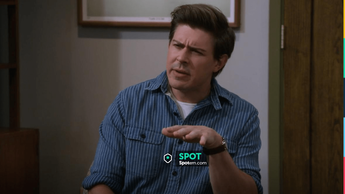 Polo Ralph Lauren Classic Fit Indigo Striped Workshirt worn by Jesse ...