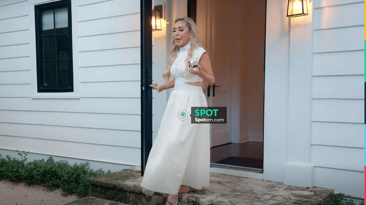 Camilla And Marc Oriella Cut Out Linen Blend Maxi Dress worn by Marysol ...