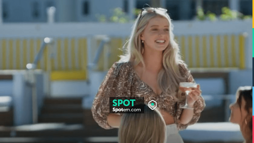 Mink Pink Jedda Crop Blouse worn by Jessica Navin as seen in The ...