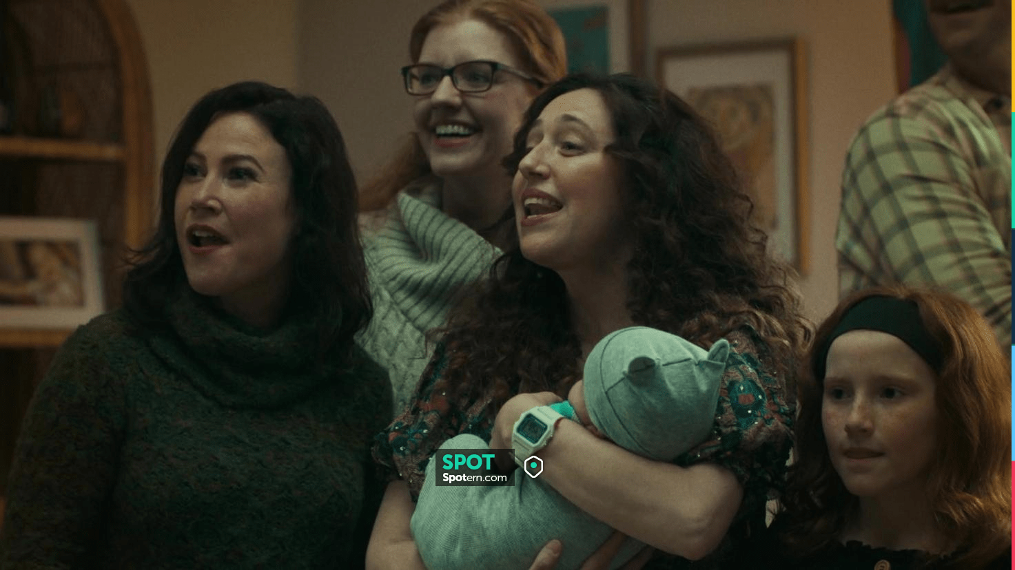 Casio digital watch in white worn by Marisol (Mariana Treviño) as seen ...