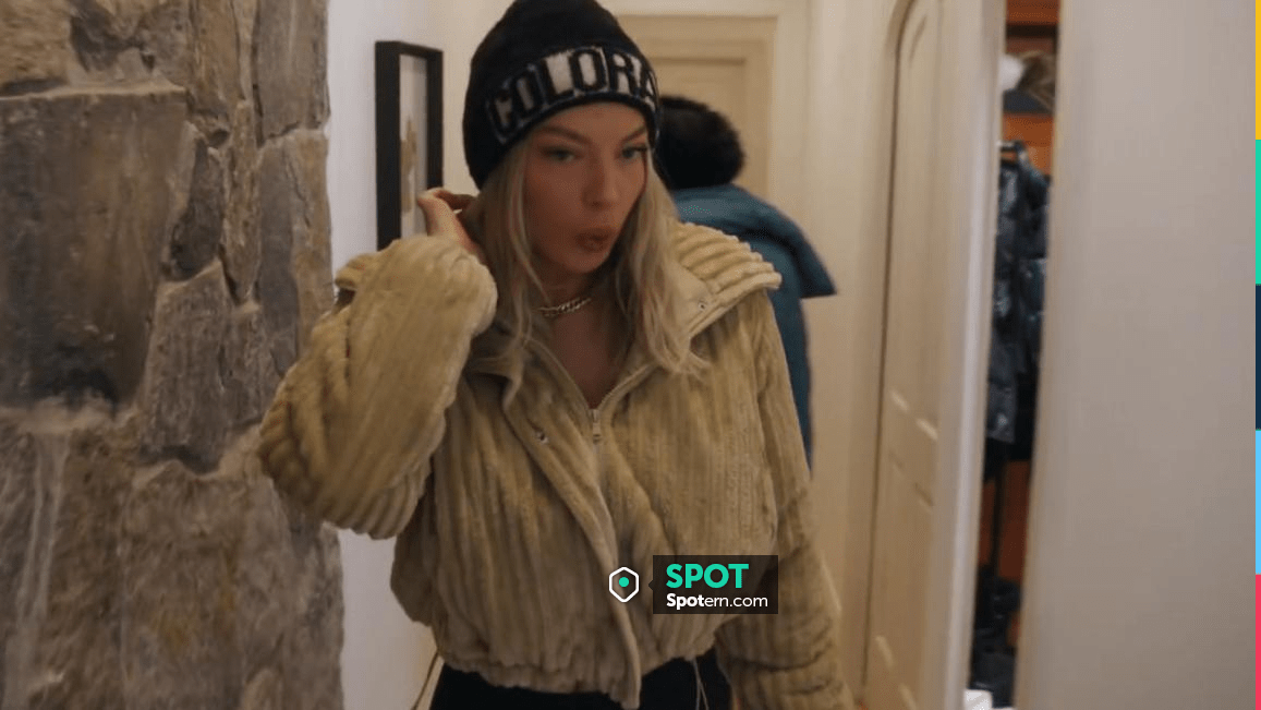 BDG Isla Funnel-Neck Corduroy Jacket worn by Jessica Stocker as seen in ...