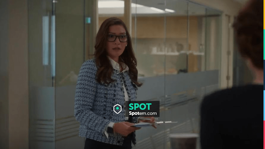 Karl Lagerfeld Paris Tweed Fringe Jacket worn by Susan (Inga ...