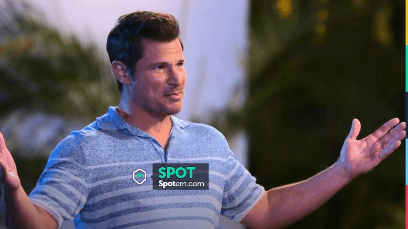 Isaia Striped Knit Linen & Cotton Polo worn by Nick Lachey as seen in ...