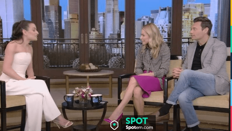 Gianvito Rossi Mirror Calfskin Stiletto Pumps worn by Kelly Ripa as ...