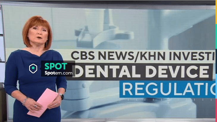 Three Quarter Sleeve Belted Cowl Neck Sheath Dress worn by Anna Werner ...