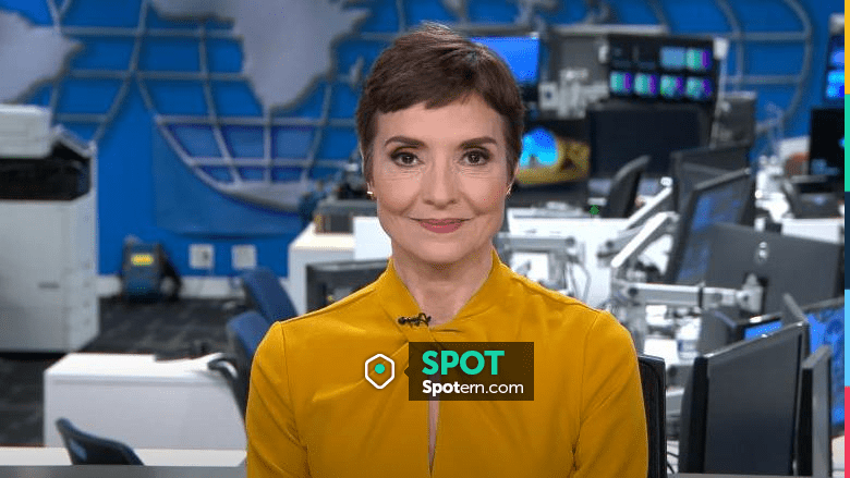 Donna Morgan Knotted Crepe Sheath Dress worn by Catherine Herridge as ...