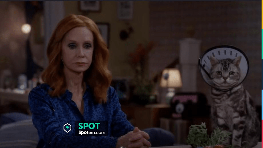 L'Agence Tyler Blouse Leop­ard worn by Sheila (Swoosie Kurtz) as seen ...